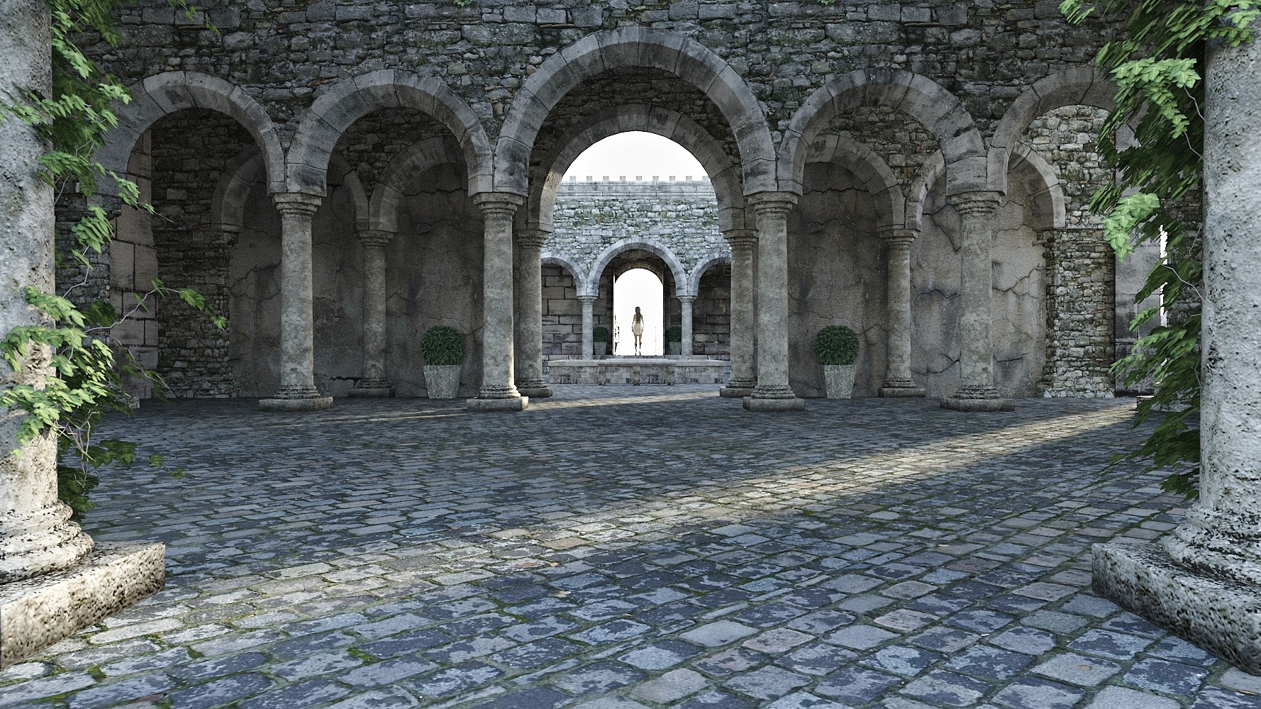 Renaissance Plaza - Medieval Texture | Daz 3D