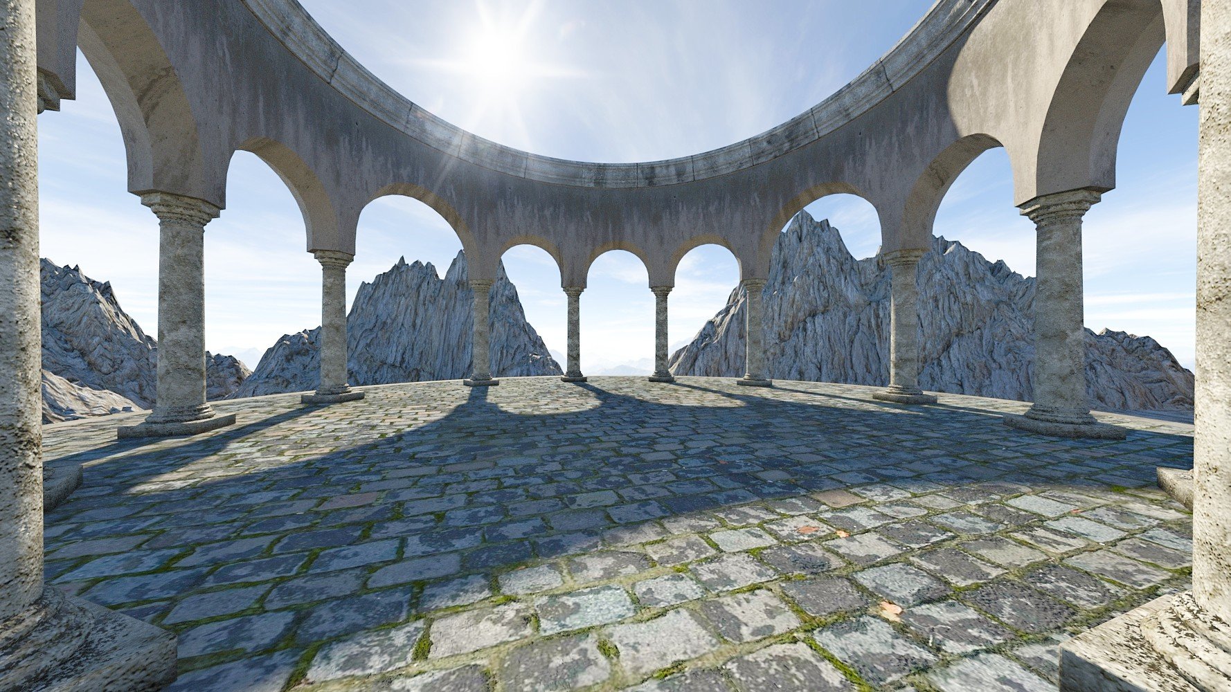 Renaissance Plaza - Medieval Texture | Daz 3D