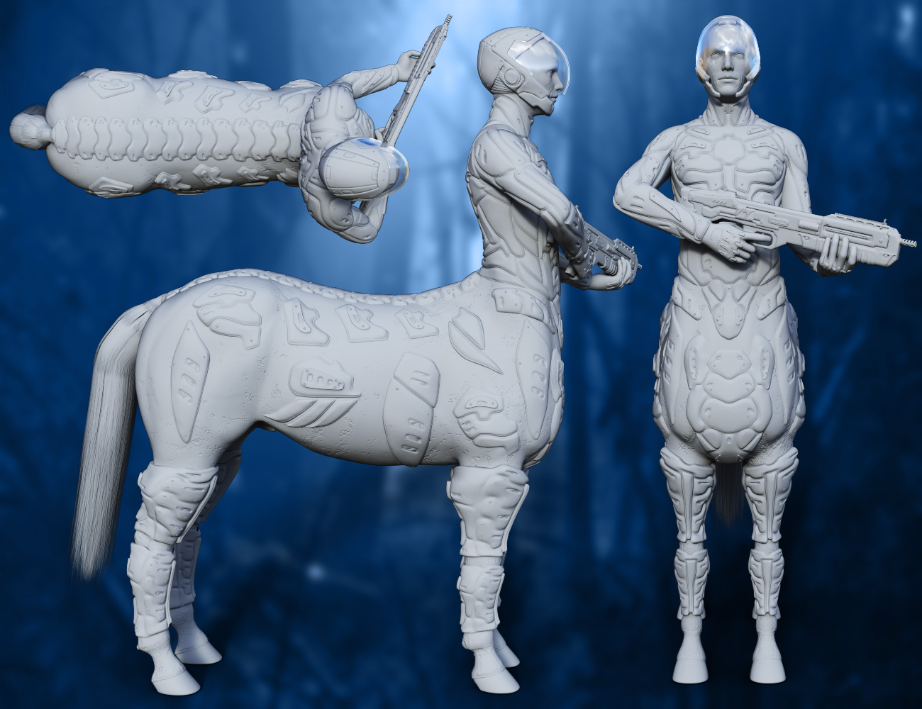 Solar Wardens for Genesis 8 Male Centaur | Daz 3D