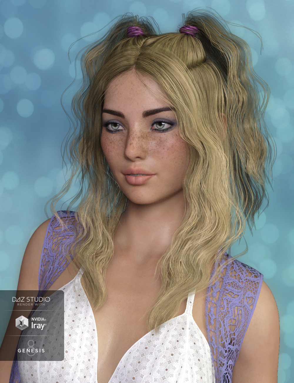 Harper Hair For Genesis 3 And 8 Female S Daz 3d