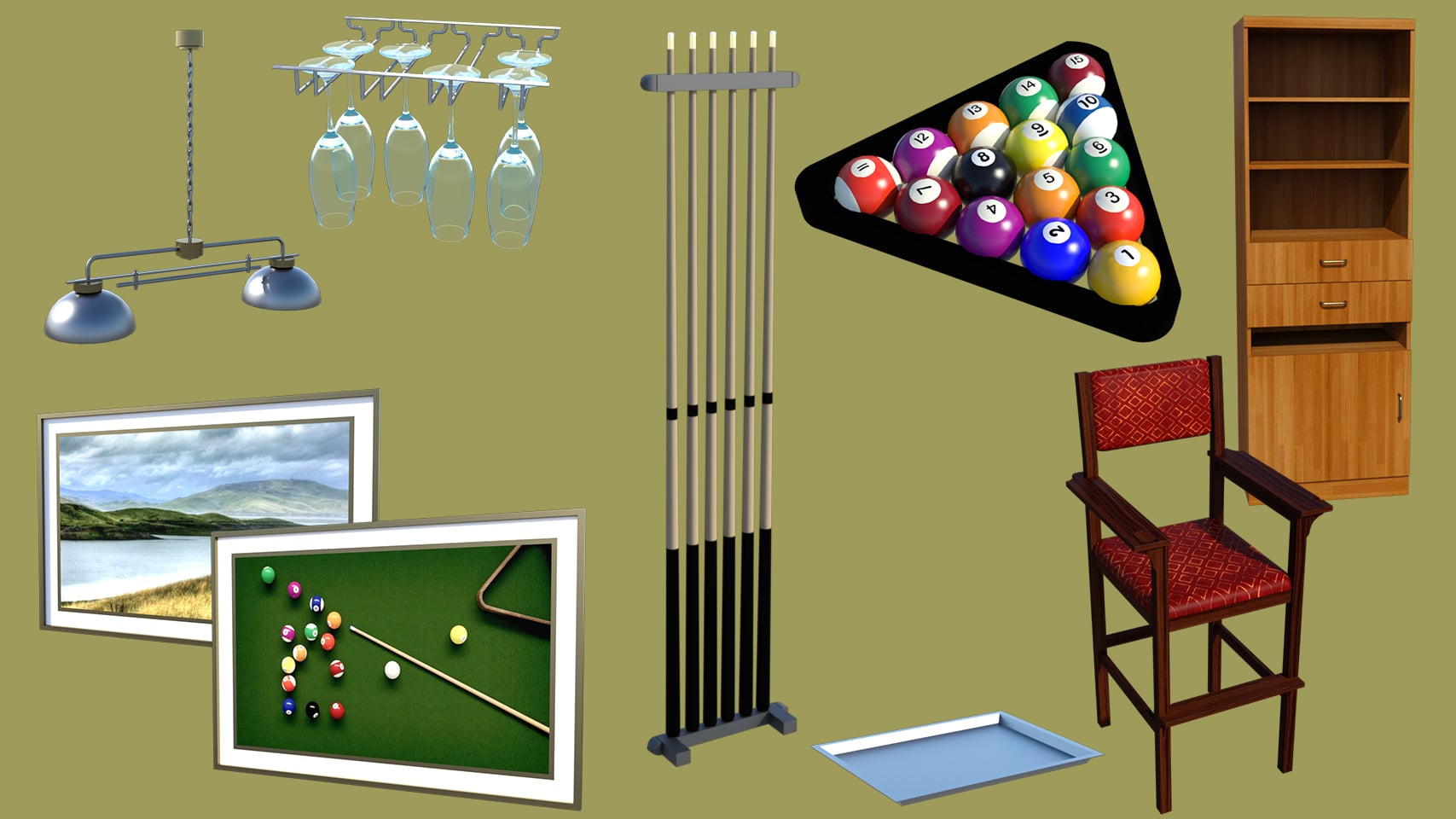 Billiard Room | Daz 3D