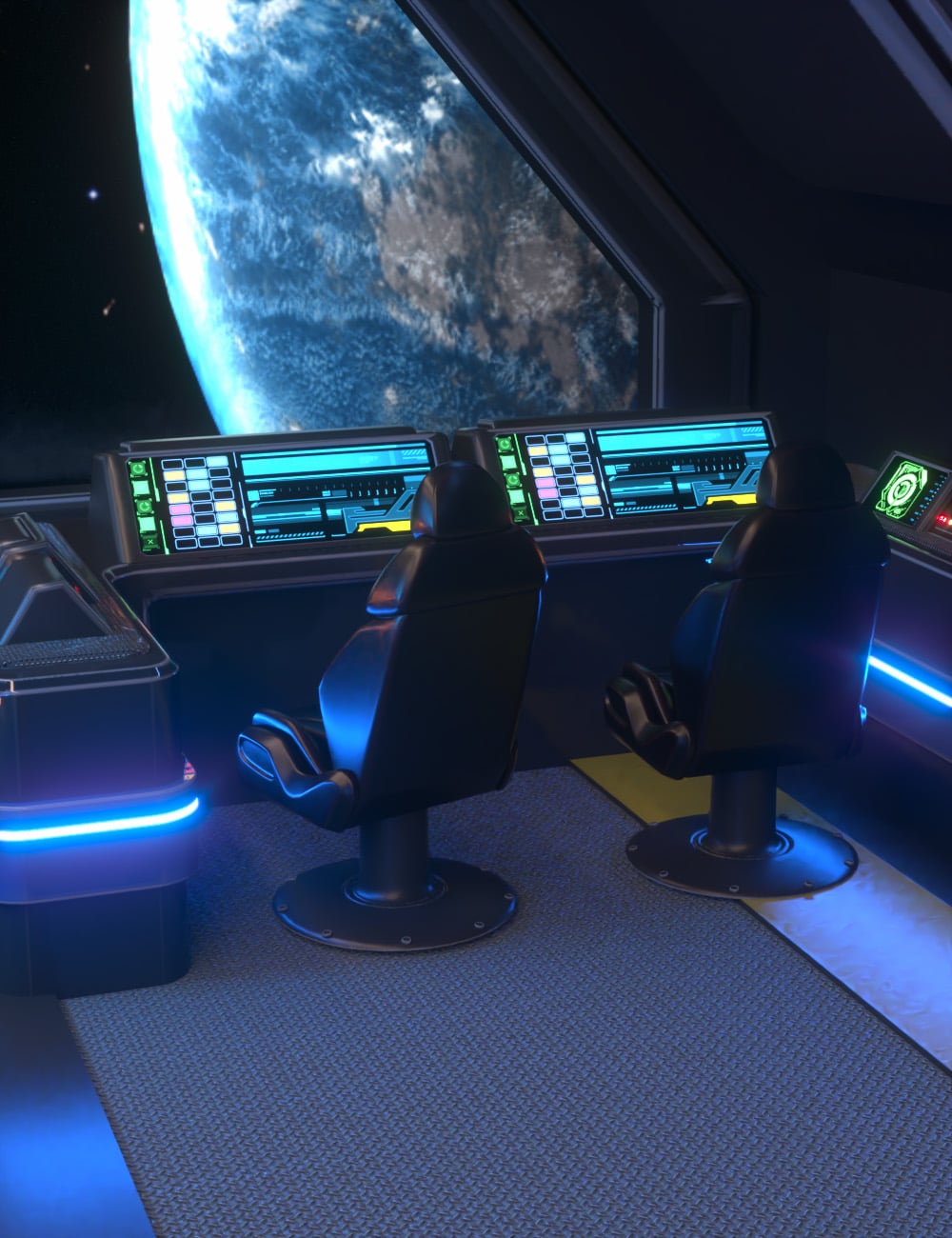 Sci-Fi Starship Bridge Volume 1 | Daz 3D