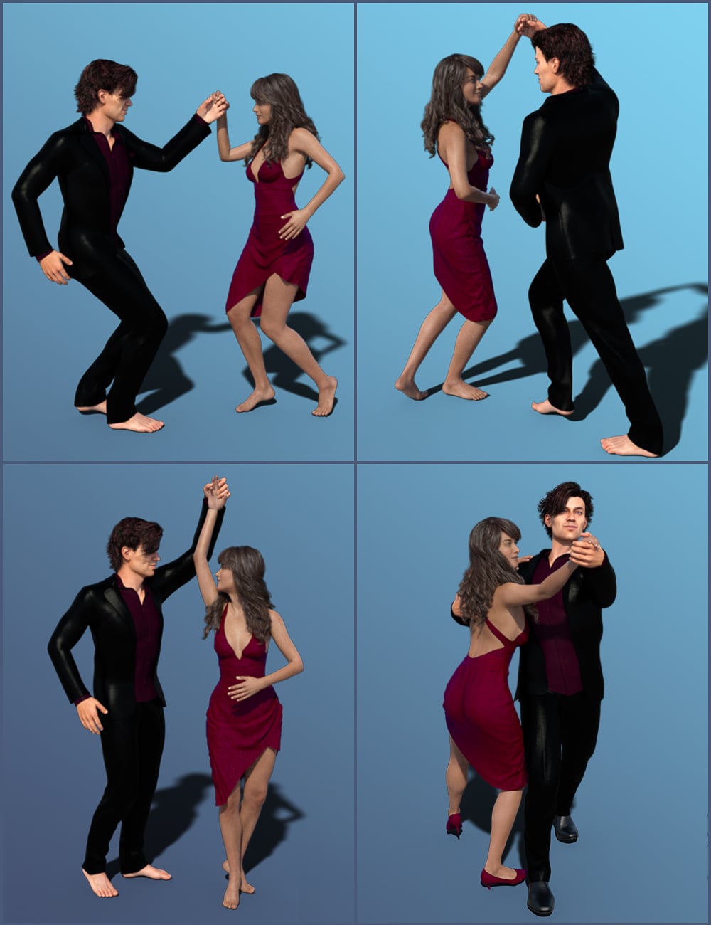 Samba Poses for Genesis 8 | Daz 3D