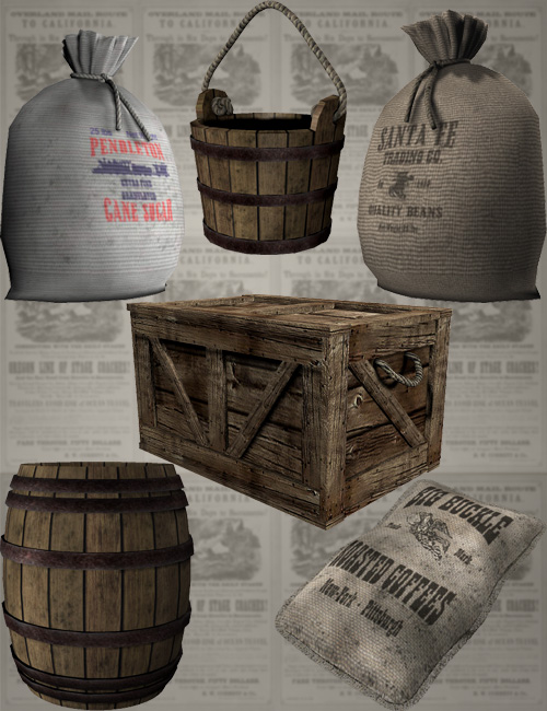 Western Bric-A-Brac | Daz 3D