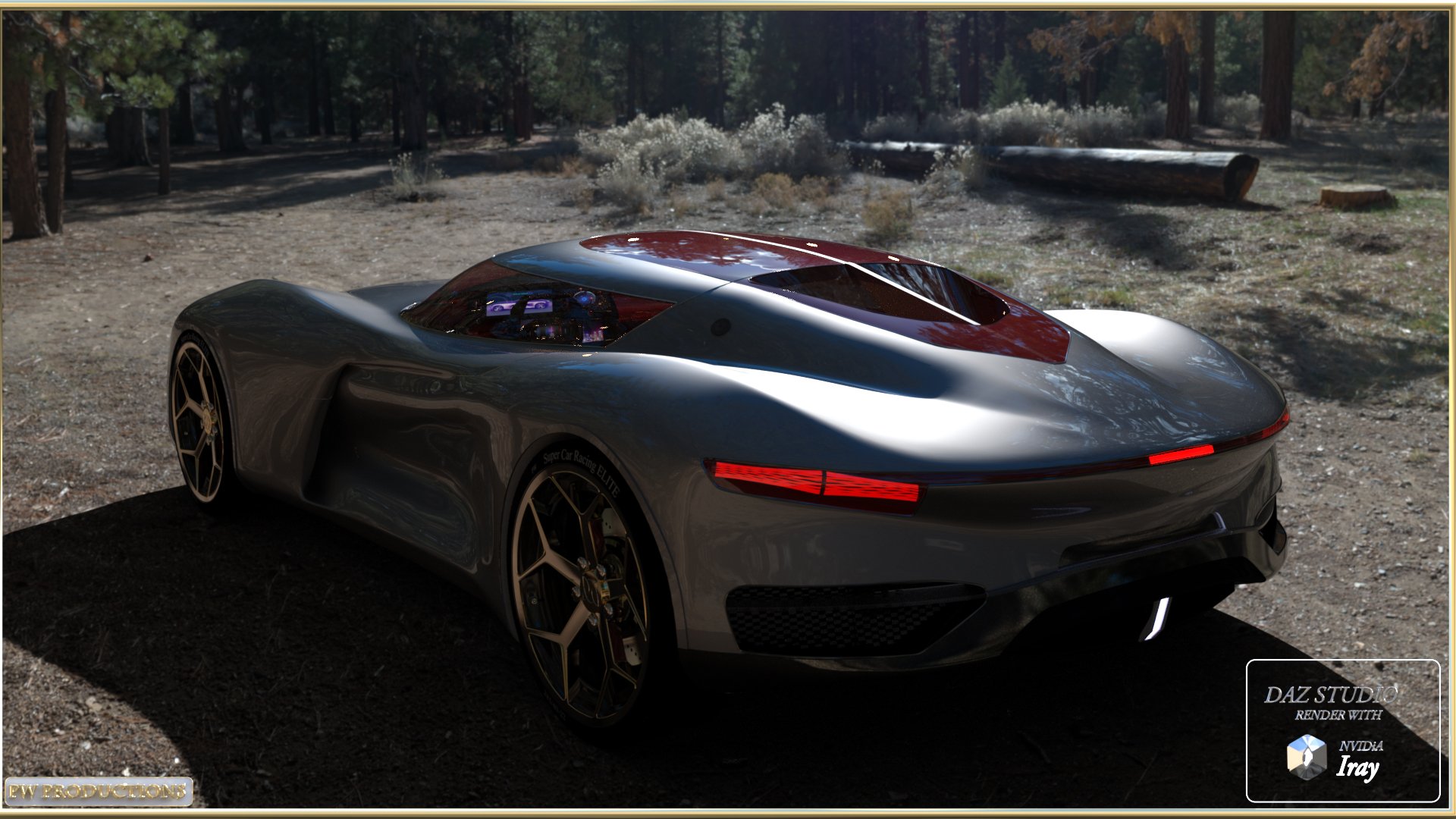 PW Super Car Iray | Daz 3D