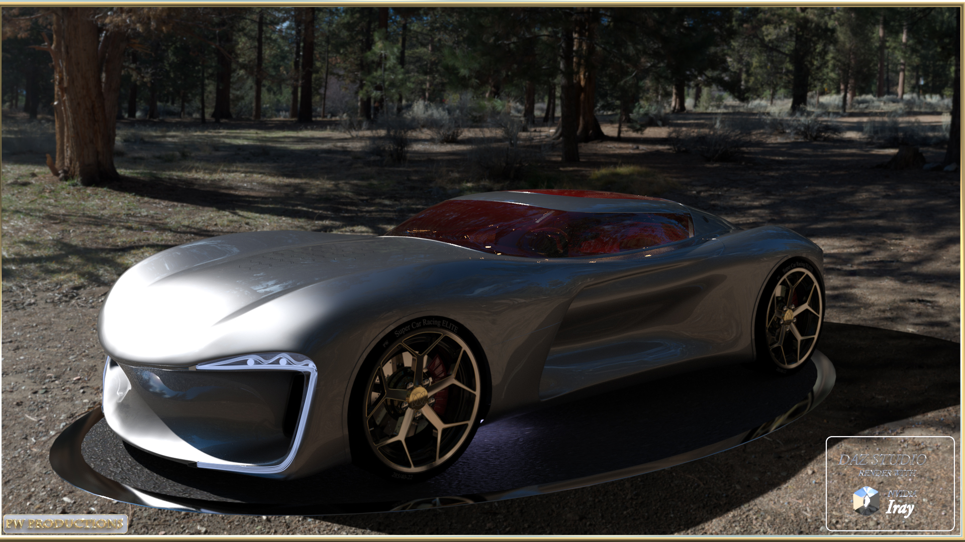 PW Super Car Iray | Daz 3D