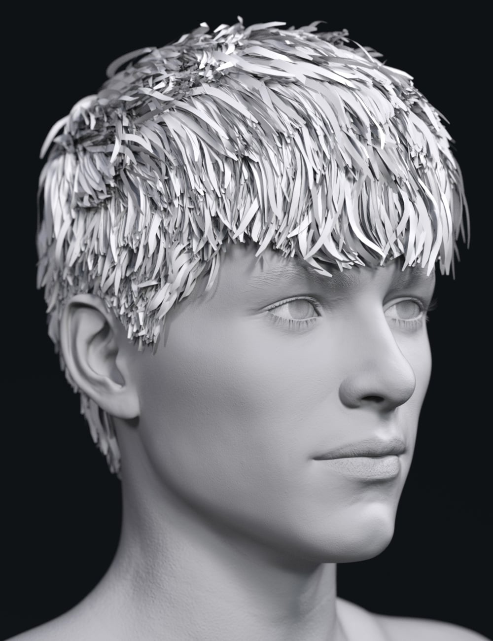 SP Hair 007 for Genesis 3 and 8 Male(s) | Daz 3D