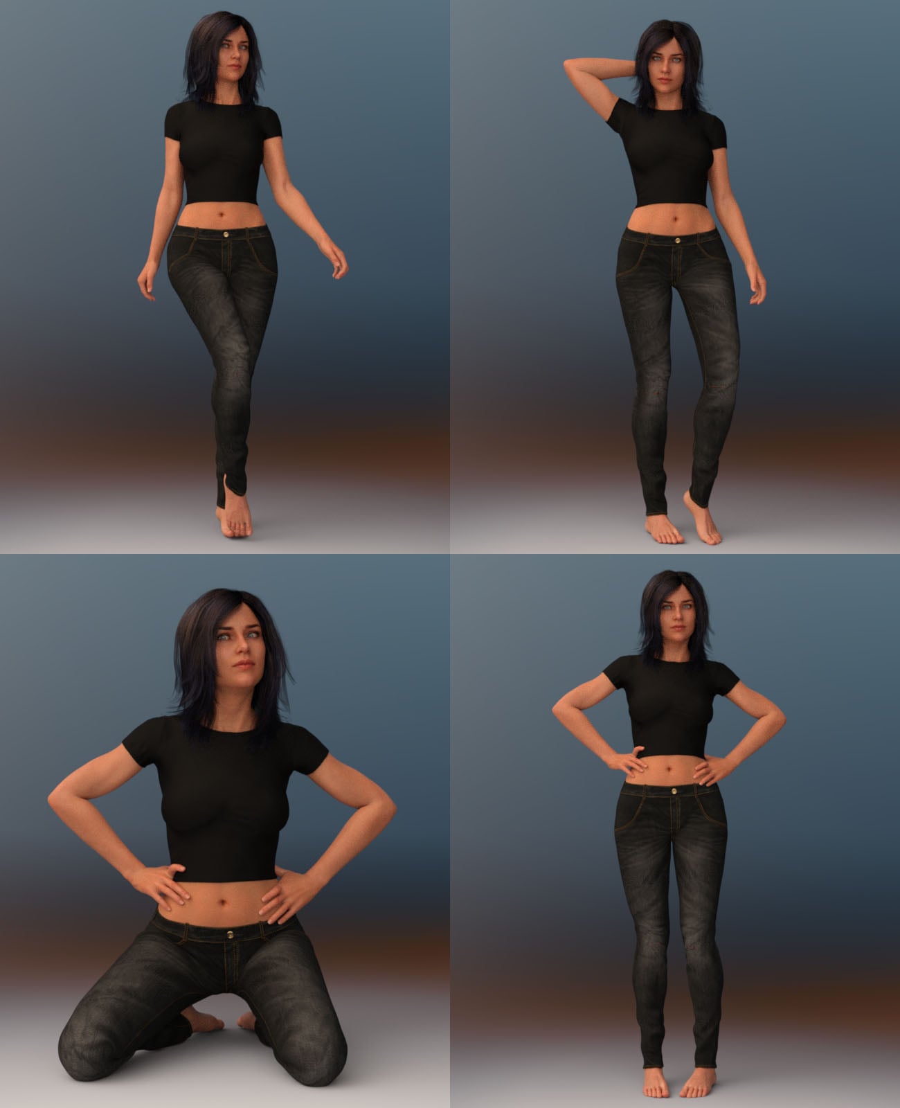 Subtle Appeal Poses for Babina 8 | Daz 3D