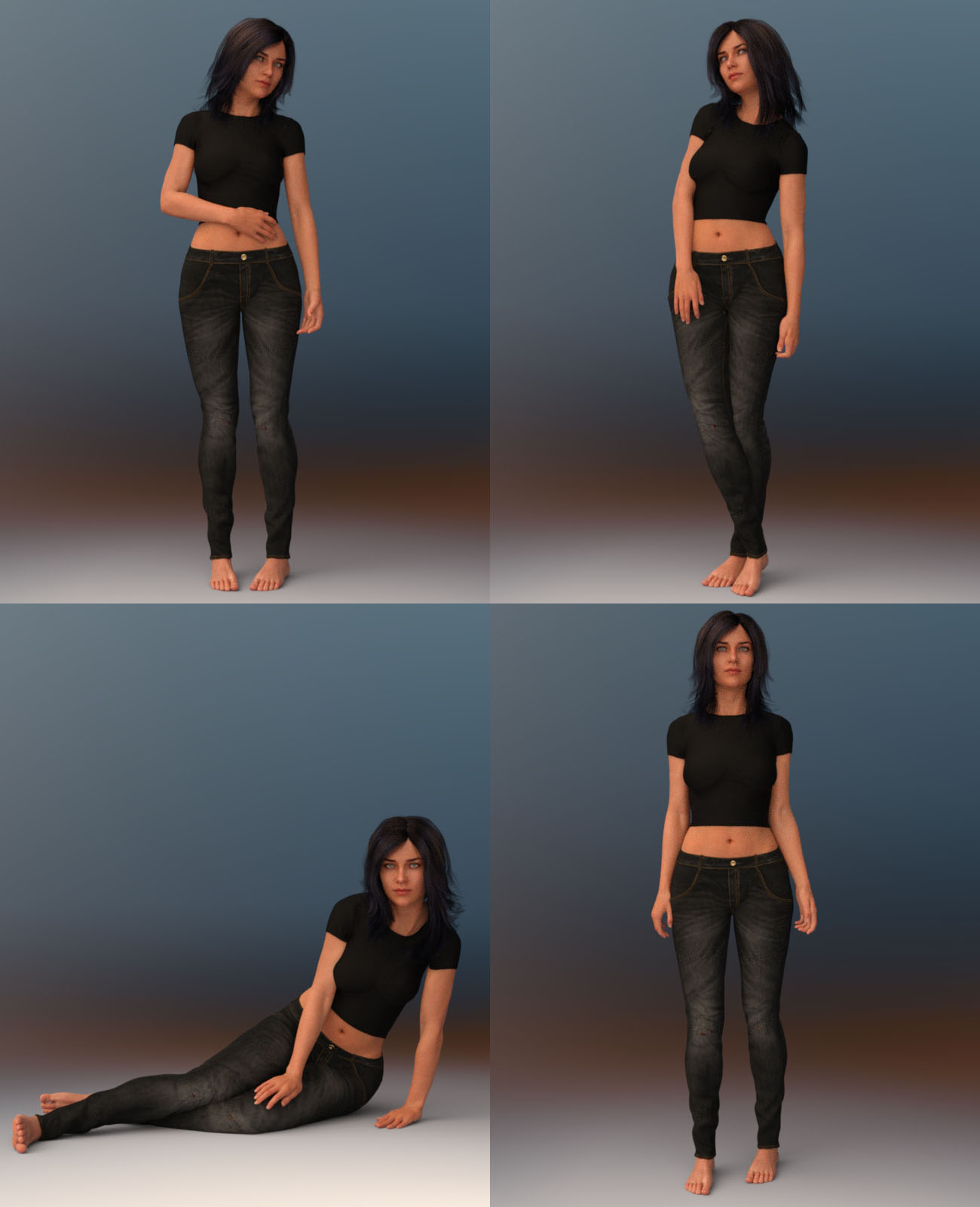 Subtle Appeal Poses for Babina 8 | Daz 3D