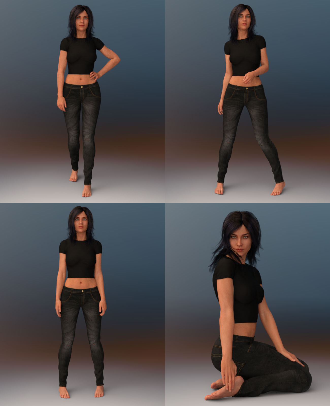 Subtle Appeal Poses for Babina 8 | Daz 3D
