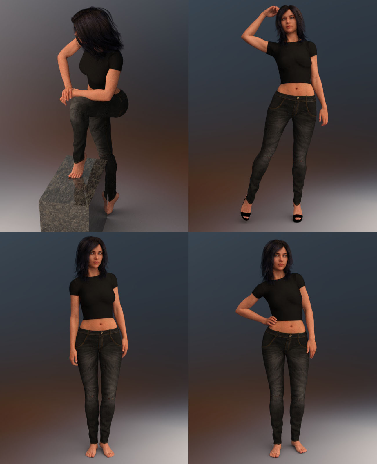 Subtle Appeal Poses for Babina 8 | Daz 3D