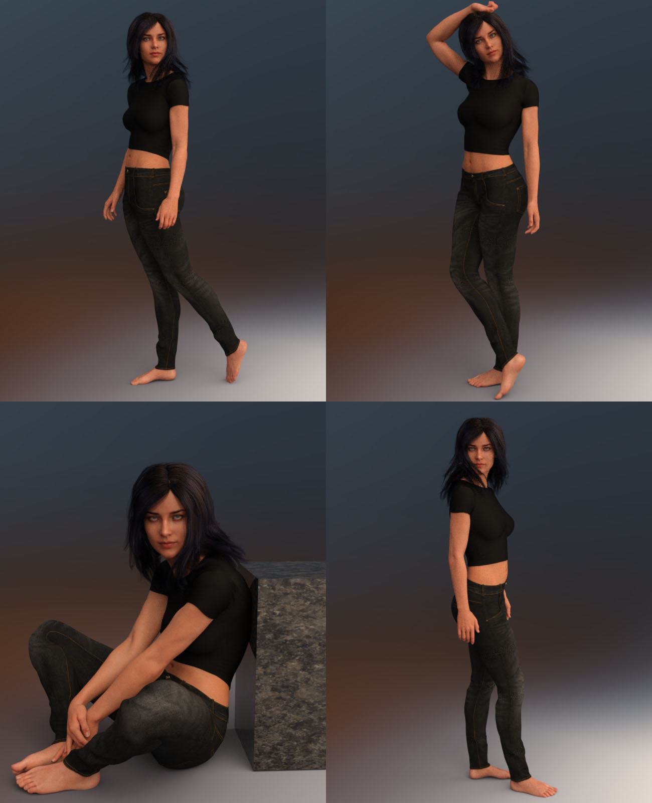 Subtle Appeal Poses for Babina 8 | Daz 3D