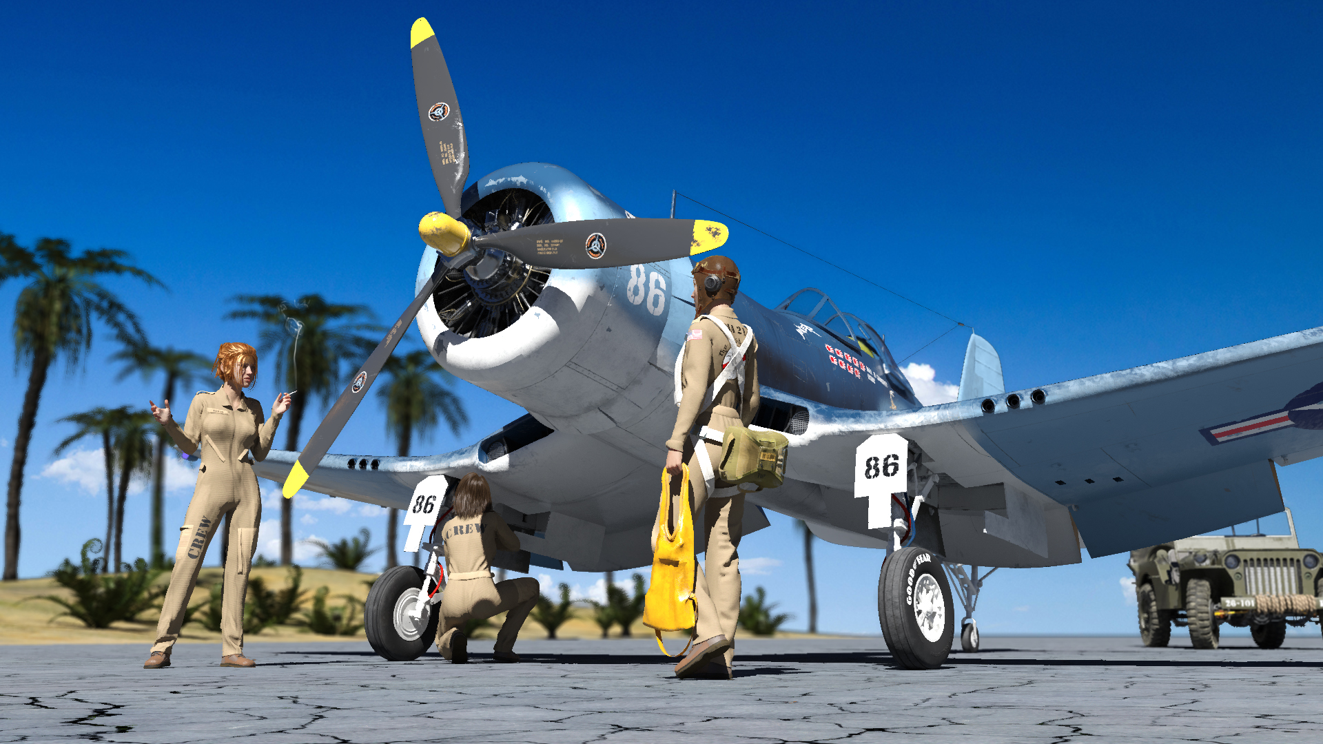 Pilots Uniform of WWII | Daz 3D