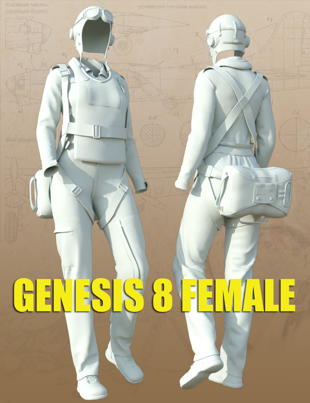Pilots Uniform of WWII | Daz 3D