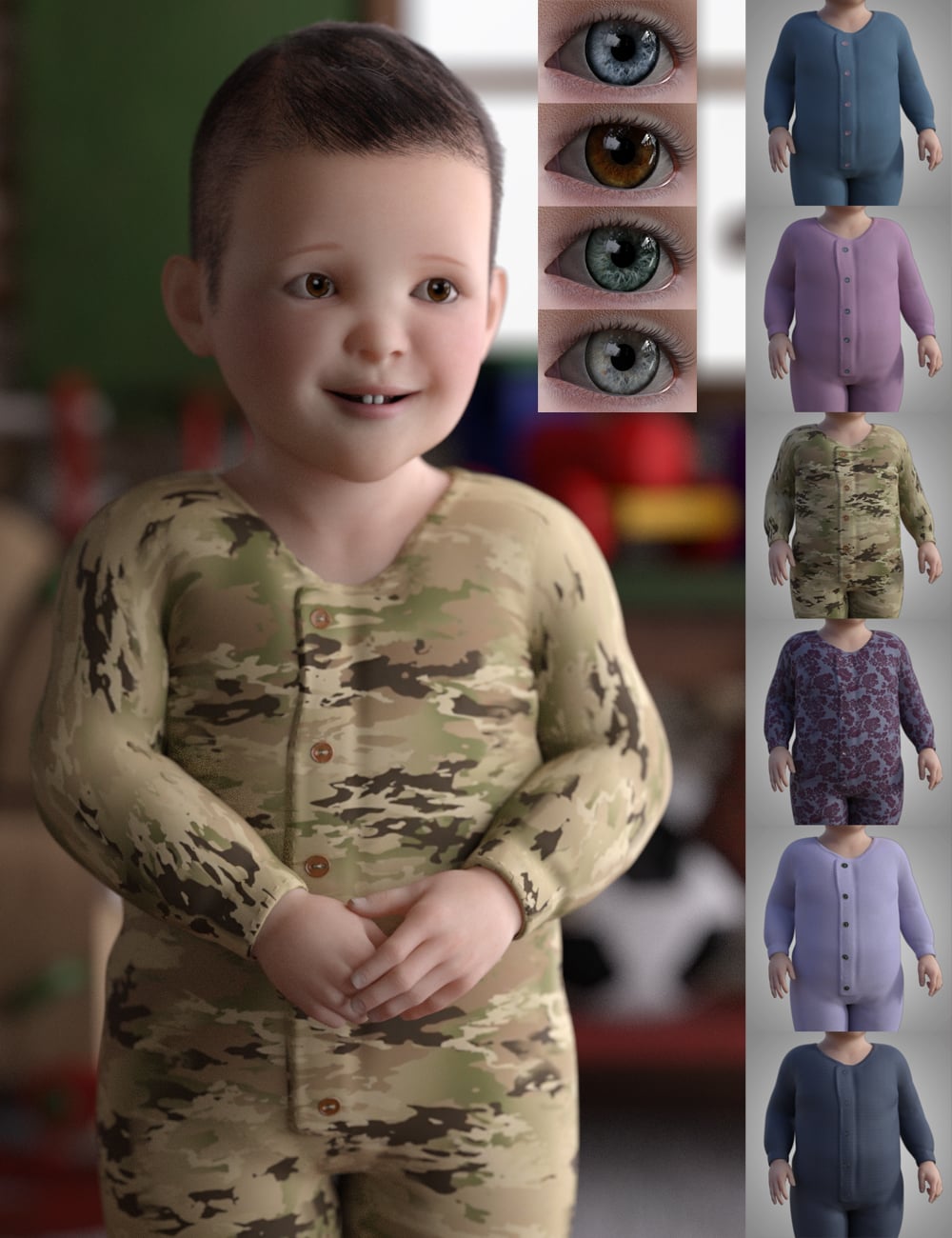 Toddler Twins For Genesis 8 | Daz 3D