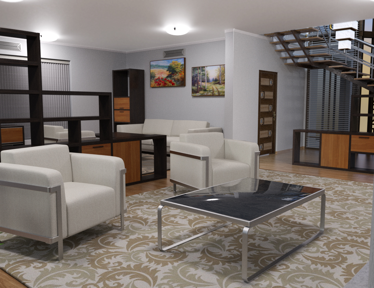 Modern House 2 Props Floor 1 | Daz 3D