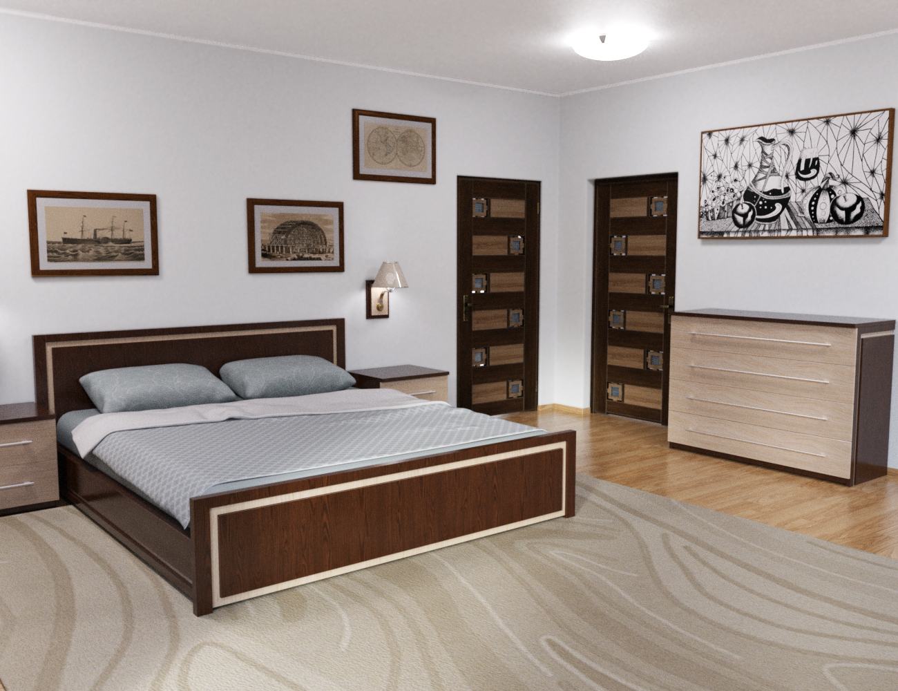 Modern House 2 Props Floor 2 | Daz 3D