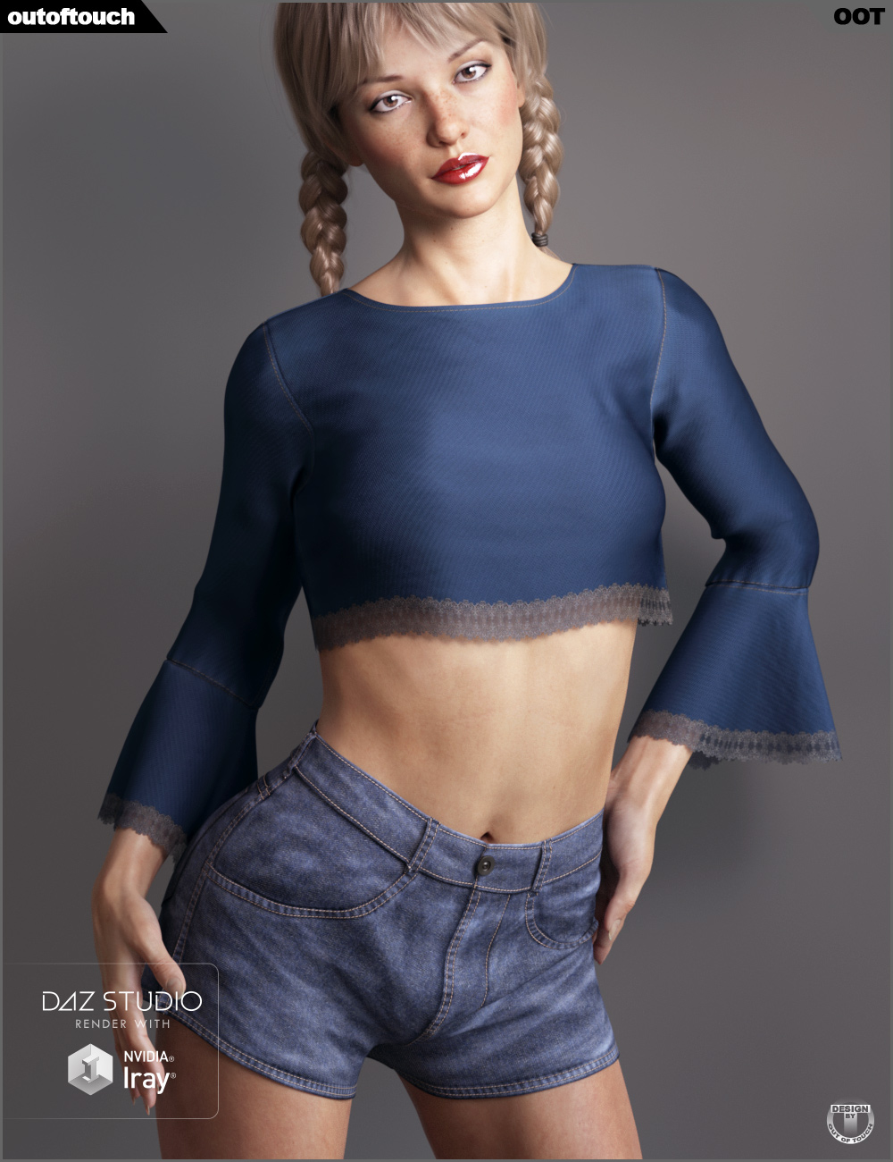 Dallas Clothing, Character and Hair Bundle | Daz 3D