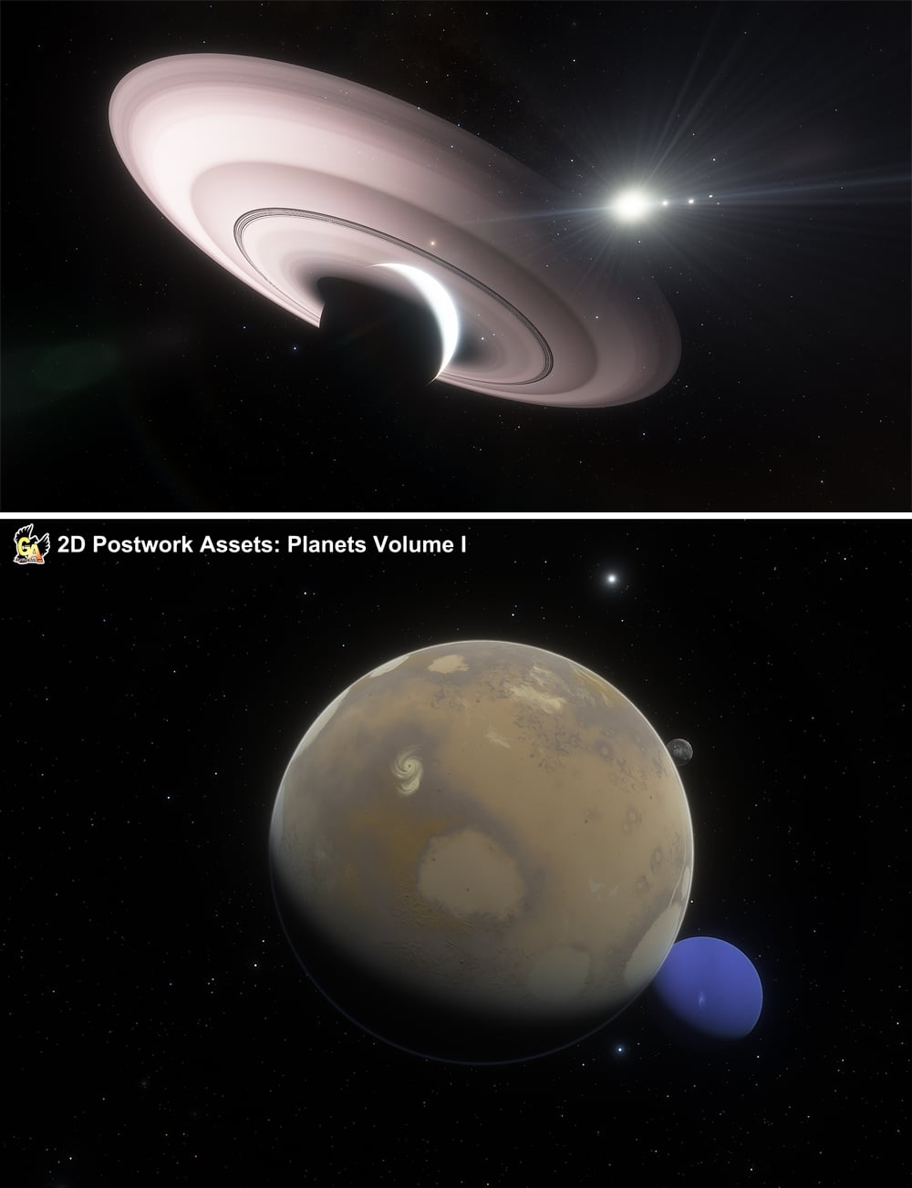 2D Postwork Assets Planets | Daz 3D