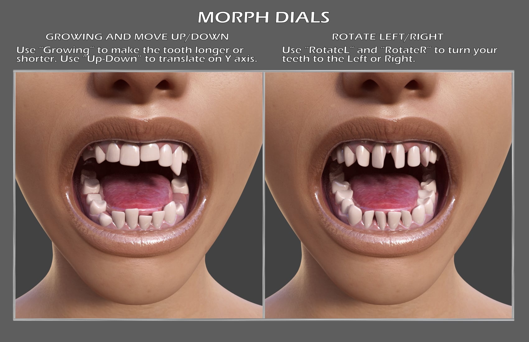 Teeth Master Control for Genesis 8 Female | Daz 3D