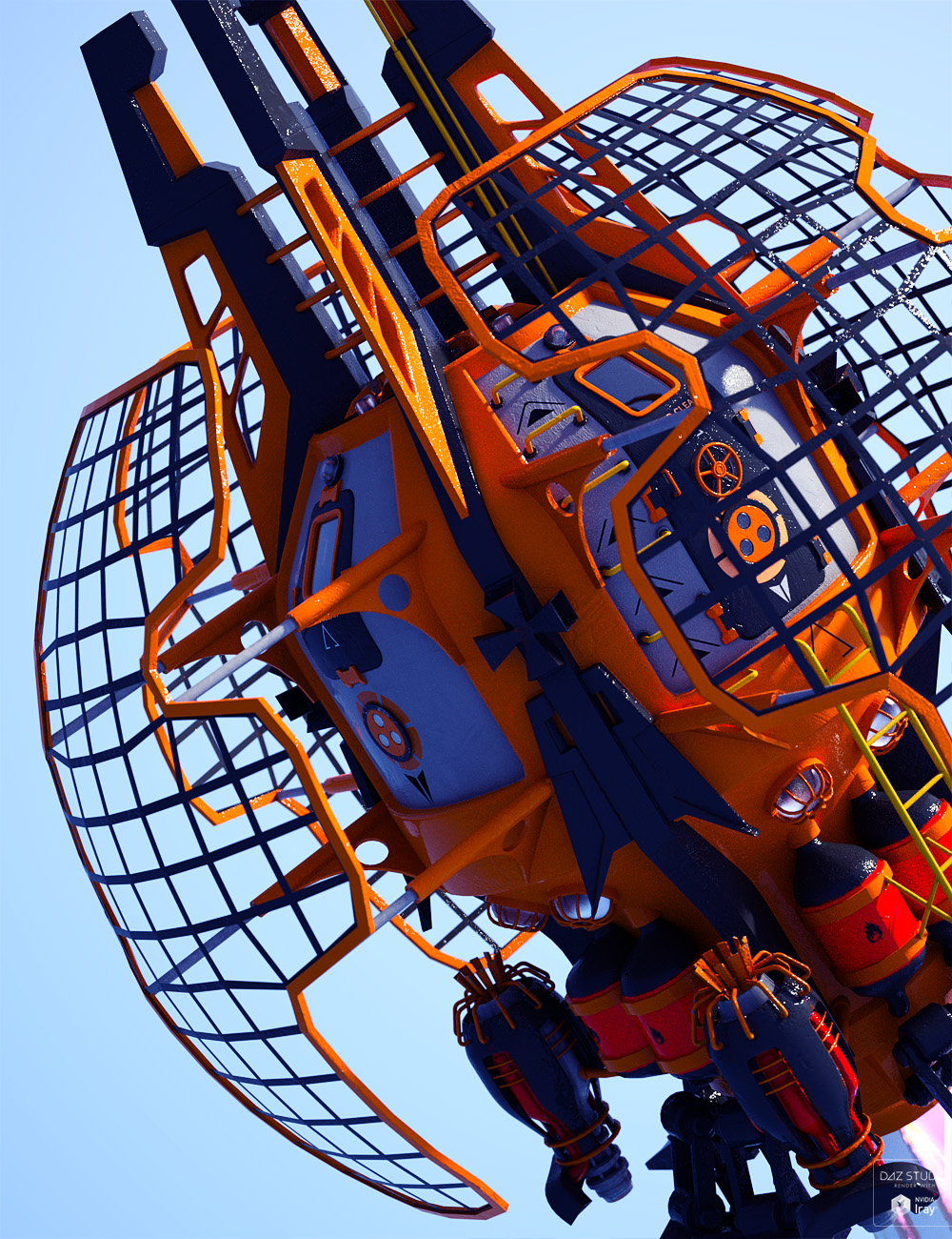 Spherical Escape Pod | Daz 3D