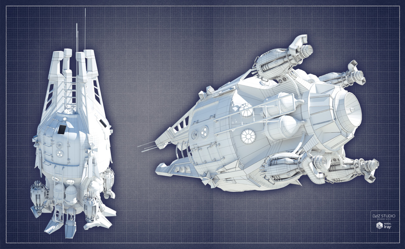 Spherical Escape Pod | Daz 3D