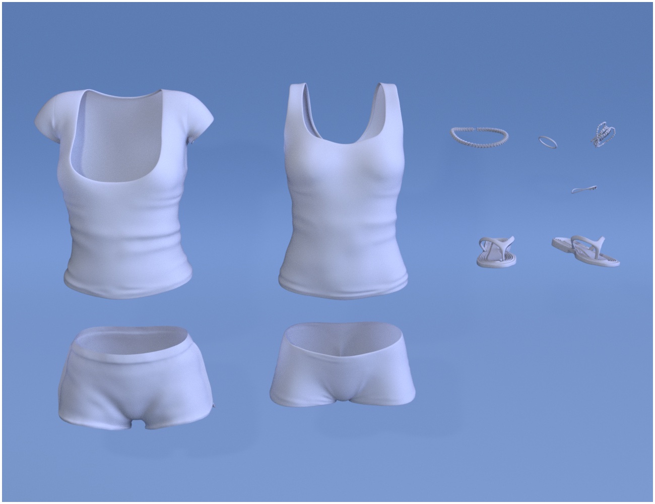 Mall Rats Apparel for Genesis 8 Female(s) | Daz 3D