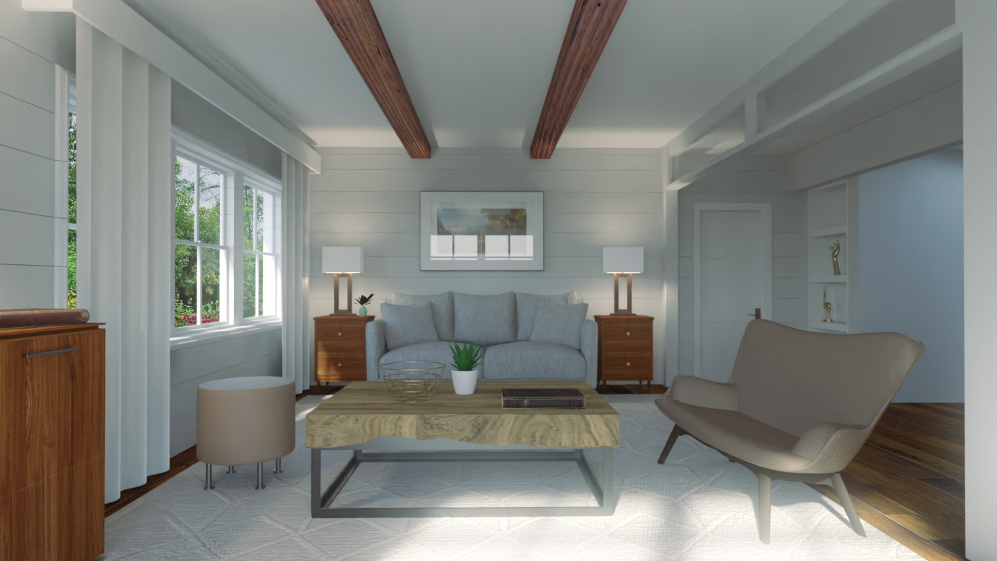 Cottage Living Room | Daz 3D