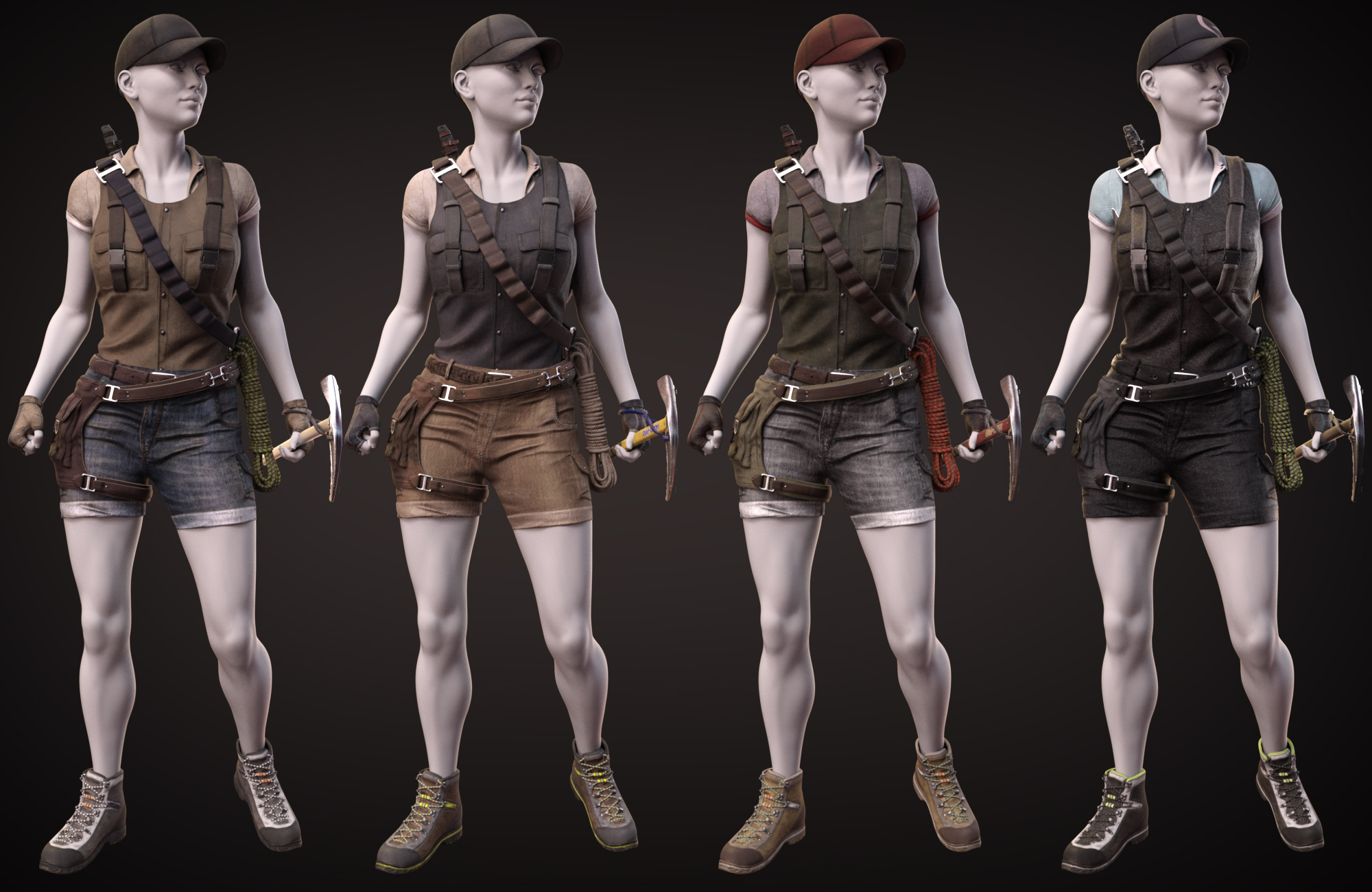 Adventure Outfit for Genesis 8 Female(s) | Daz 3D