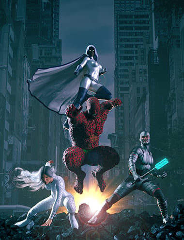 100 Ultimate Superhero Poses for Genesis 8 [Documentation Center]