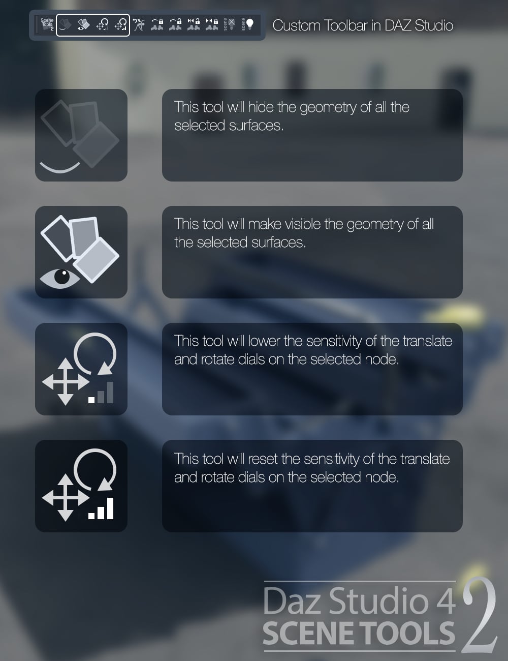 Daz Studio 4 Scene Tools Set 2 | Daz 3D