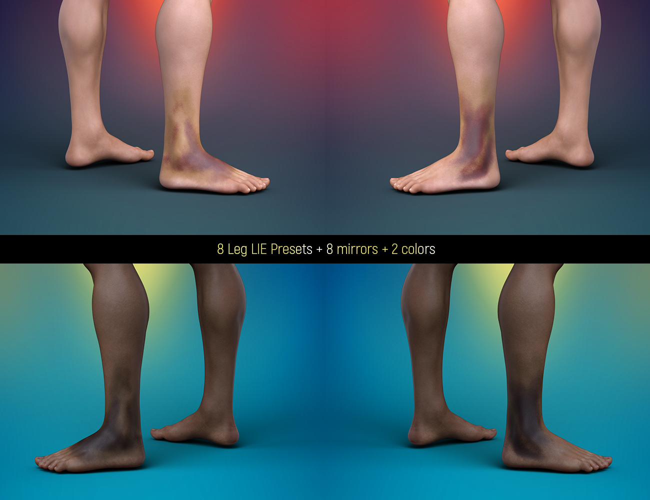 LIE Body Bruises for Genesis 3 and 8 Male(s) | Daz 3D