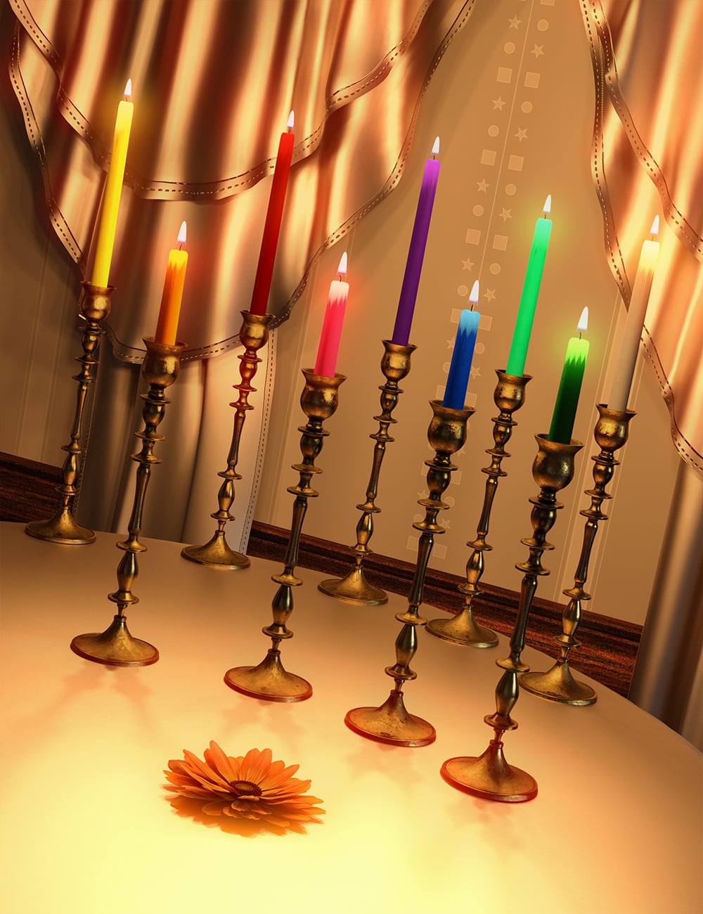 Animus Incendo Candle Collection | Daz 3D
