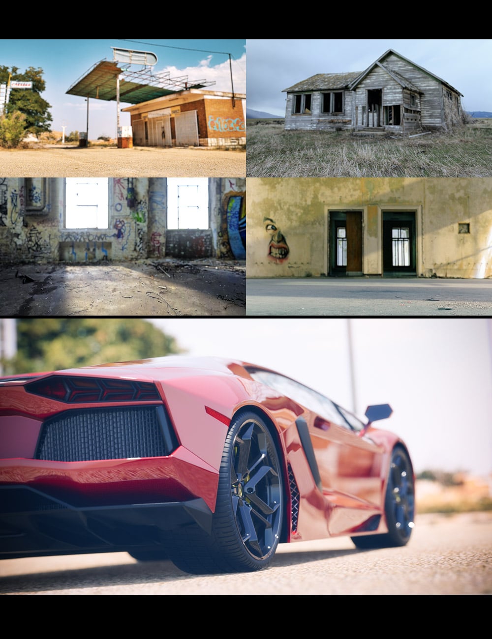 3D Photo Scenes - Lost Places | Daz 3D
