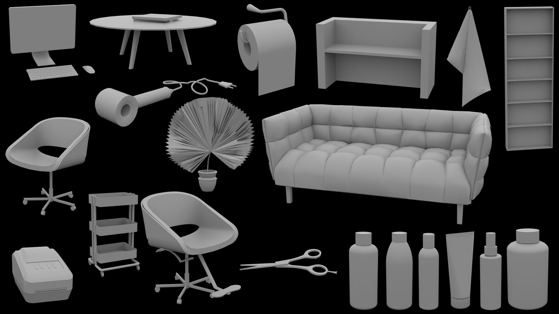 Small Type Salon | Daz 3D