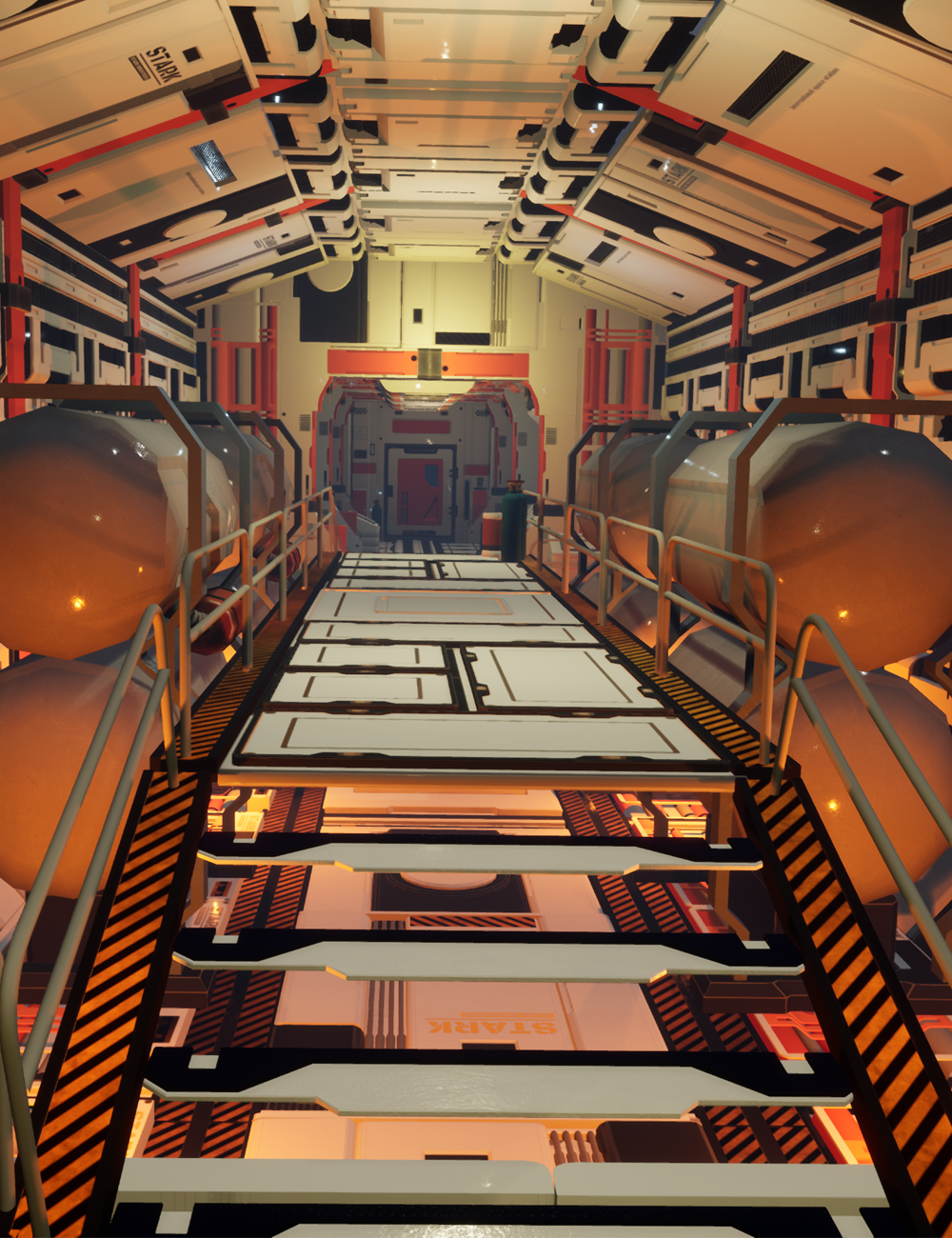 Science Fiction Industrial Corridor | Daz 3D