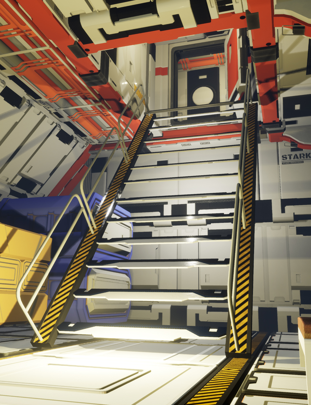 Science Fiction Industrial Corridor | Daz 3D