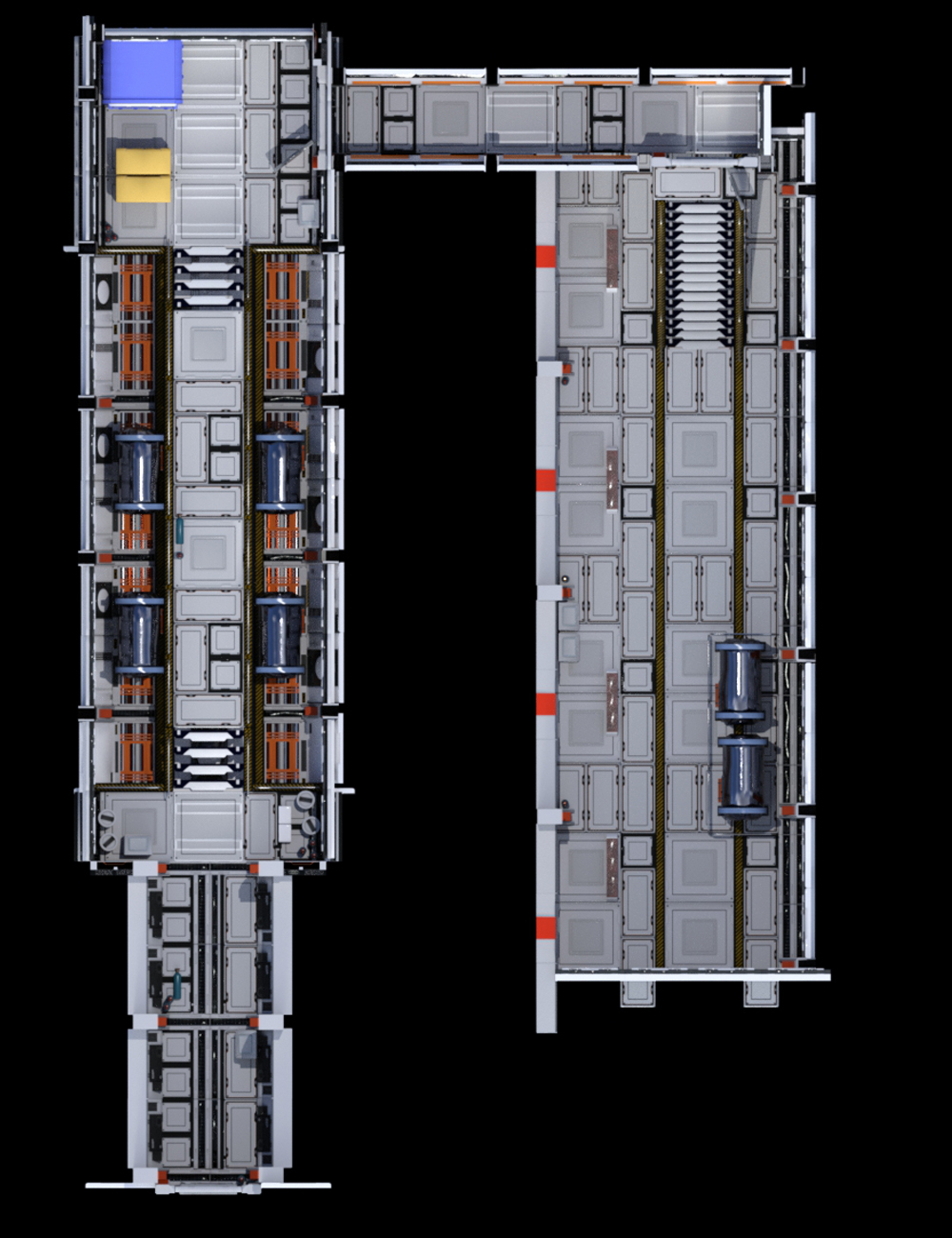Science Fiction Industrial Corridor | Daz 3D