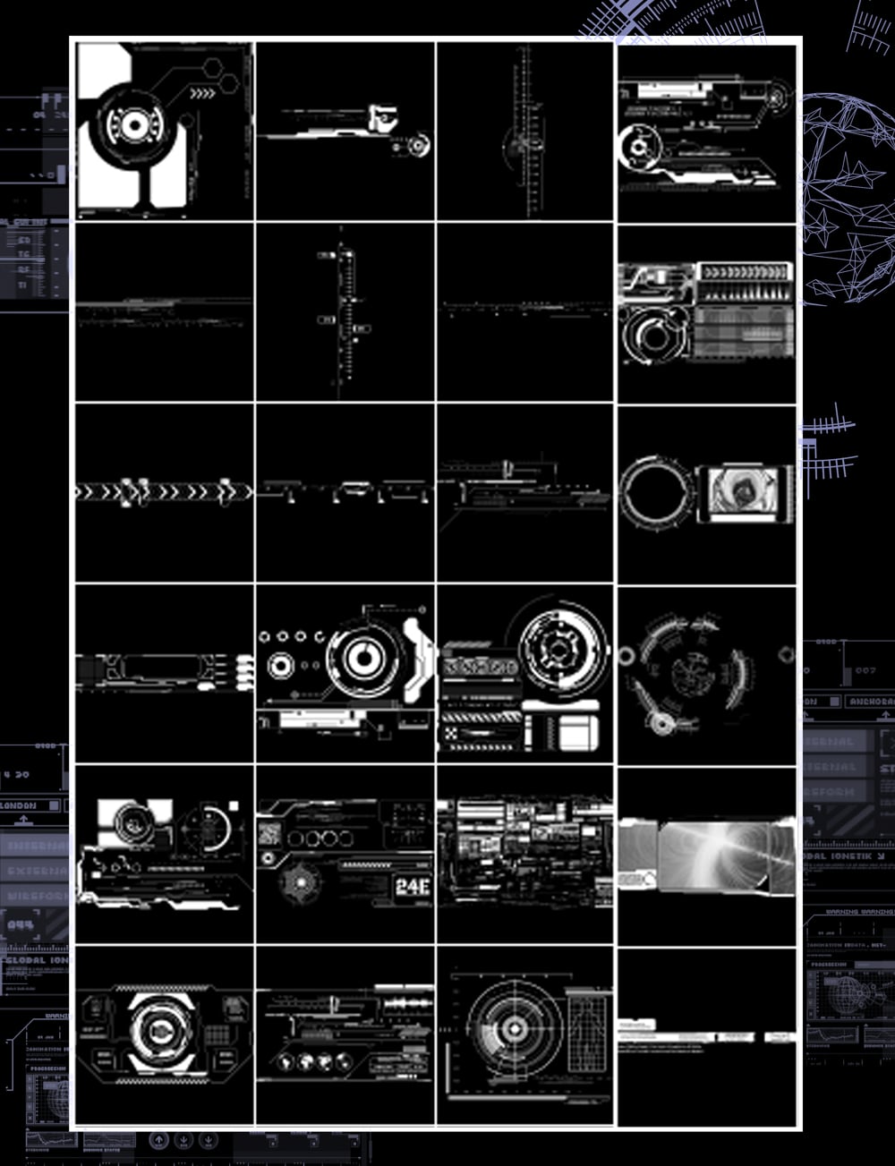 Sci-Tech Overlays and Brushes Volume 01 | Daz 3D
