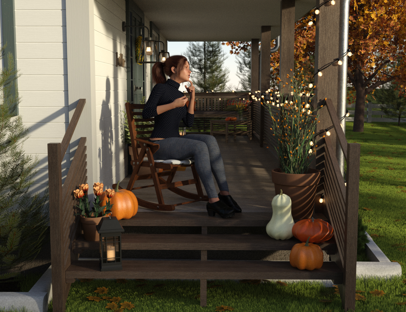 Autumn Cottage | Daz 3D