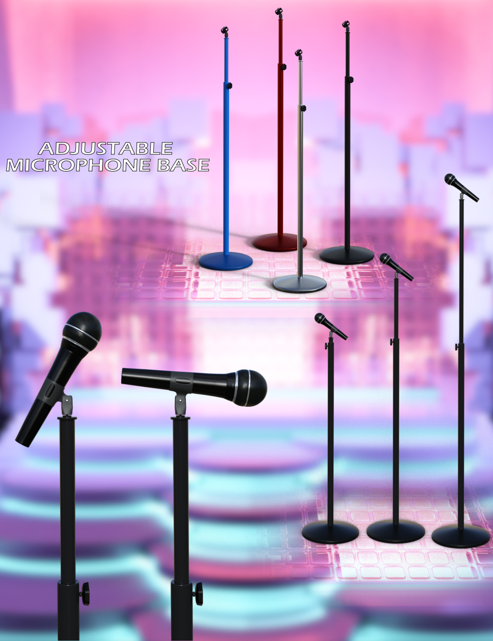 JW HD Microphone and Singing Poses for Genesis 8 | Daz 3D