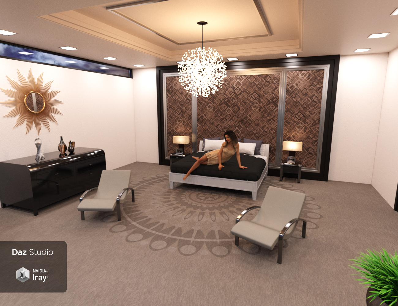 Simple Bedroom | Daz 3D