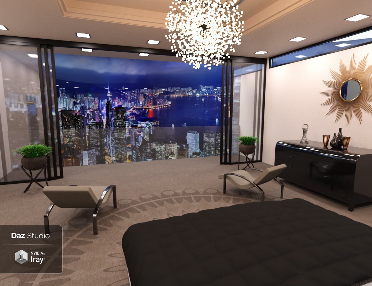 Simple Bedroom | Daz 3D