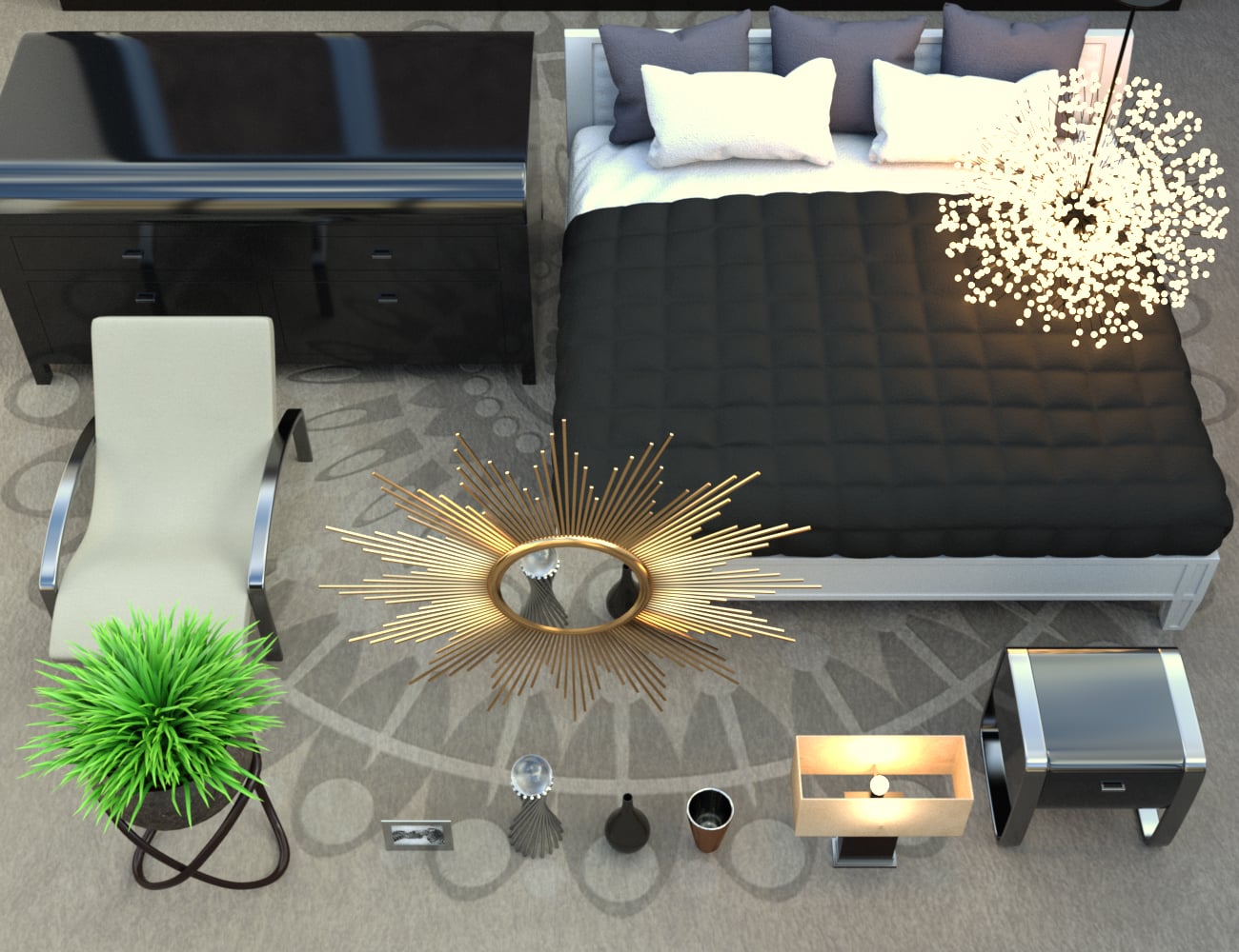 Simple Bedroom | Daz 3D