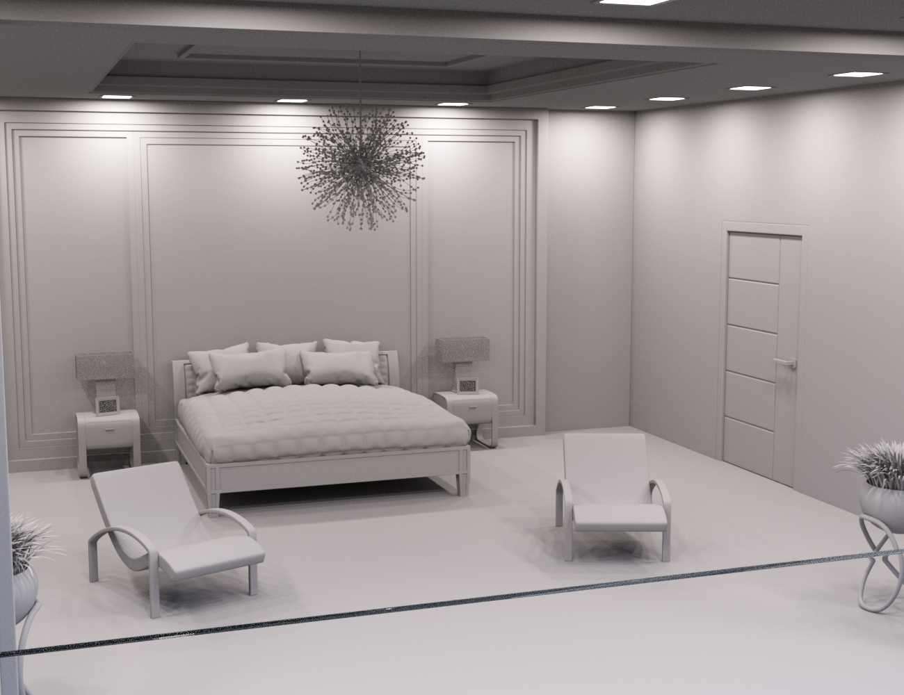 Simple Bedroom | Daz 3D