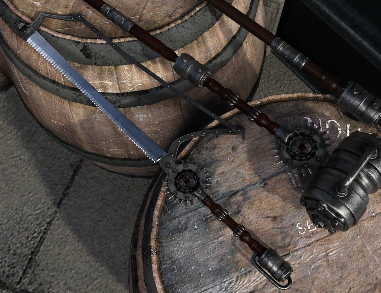 Midnight Reaper Weapons Collection | Daz 3D