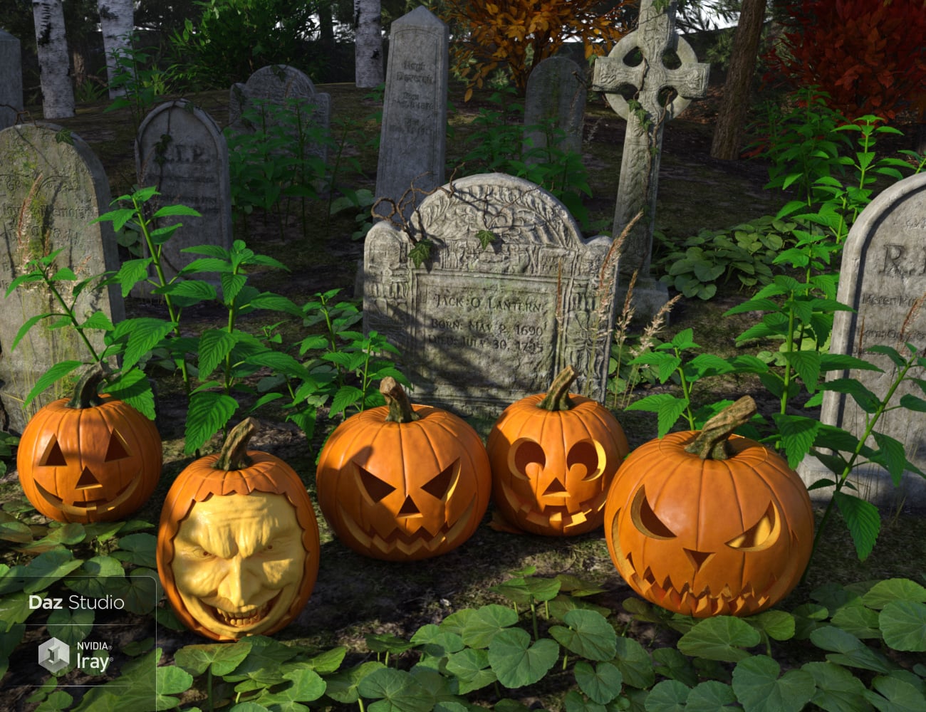 Morphing Jack-O-Lanterns | Daz 3D