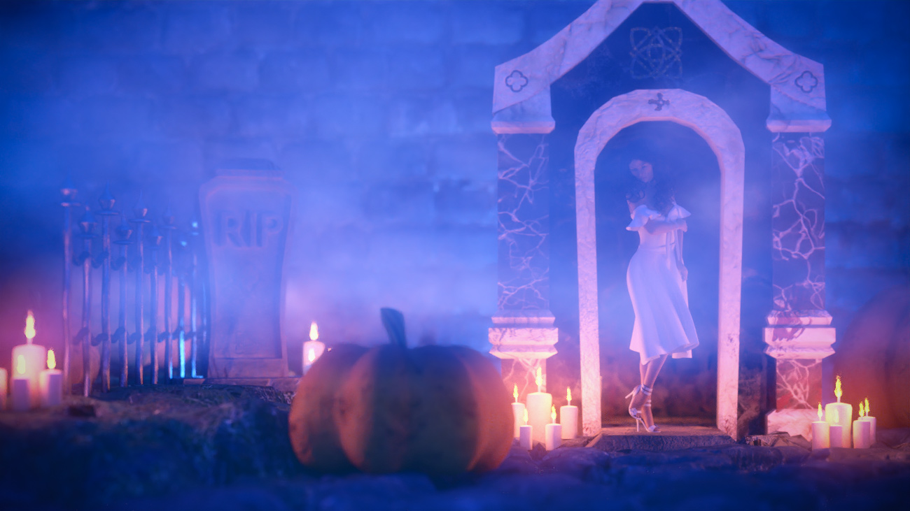Render In A Box - Halloween Crypt | Daz 3D