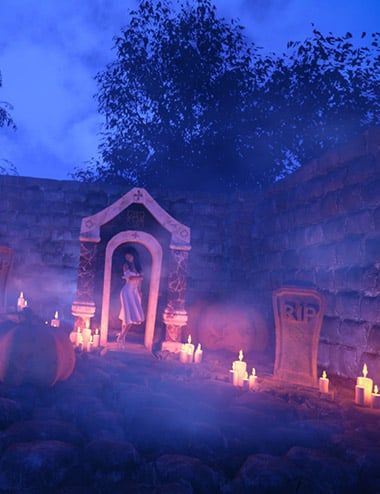 Render In A Box - Halloween Crypt | Daz 3D