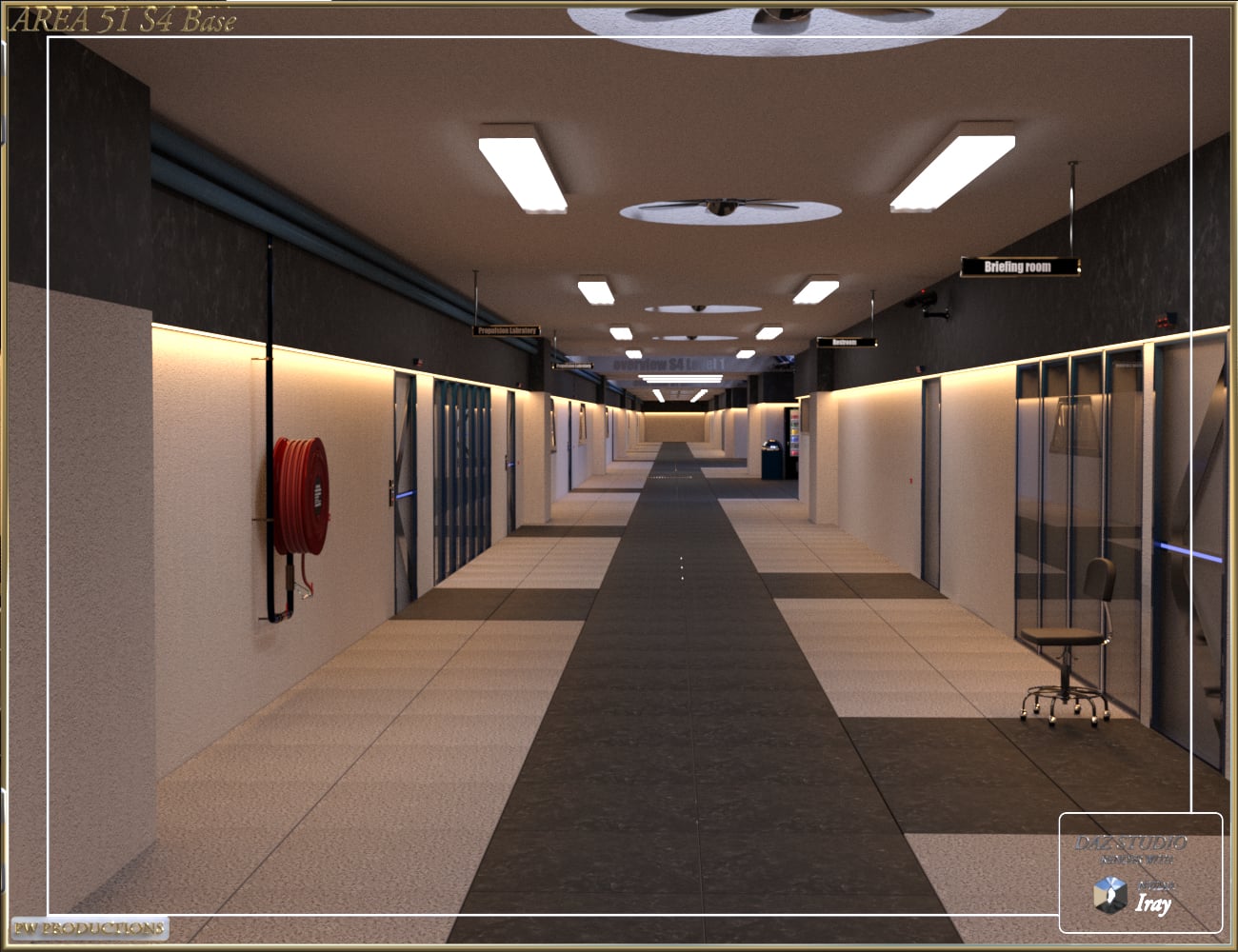 PW Area 51 S4 Base | Daz 3D